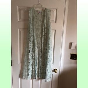 LuLaRoe | Jackets & Coats | Nwt Llr Med Light Mint Lace Joy Soft | Poshmark